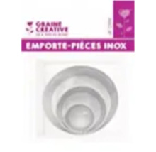 Set 3 matrițe inox cercuri Ø 20 mm, Ø 30 mm, Ø 40 mm | HORNBACH