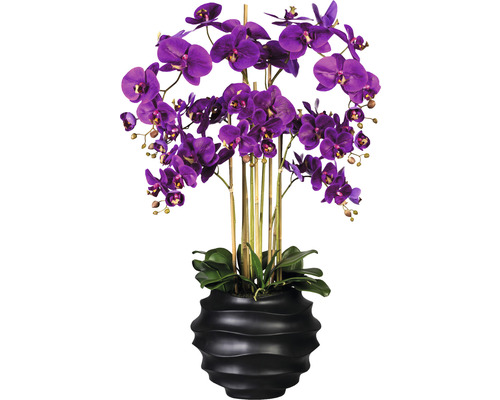 Plantă artificială Orhidee fluture Phalaenopsis în vas 7 | HORNBACH