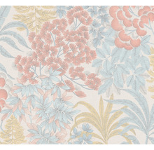 Tapet vlies Floral Leaves roz 10,05x0,53 m | HORNBACH